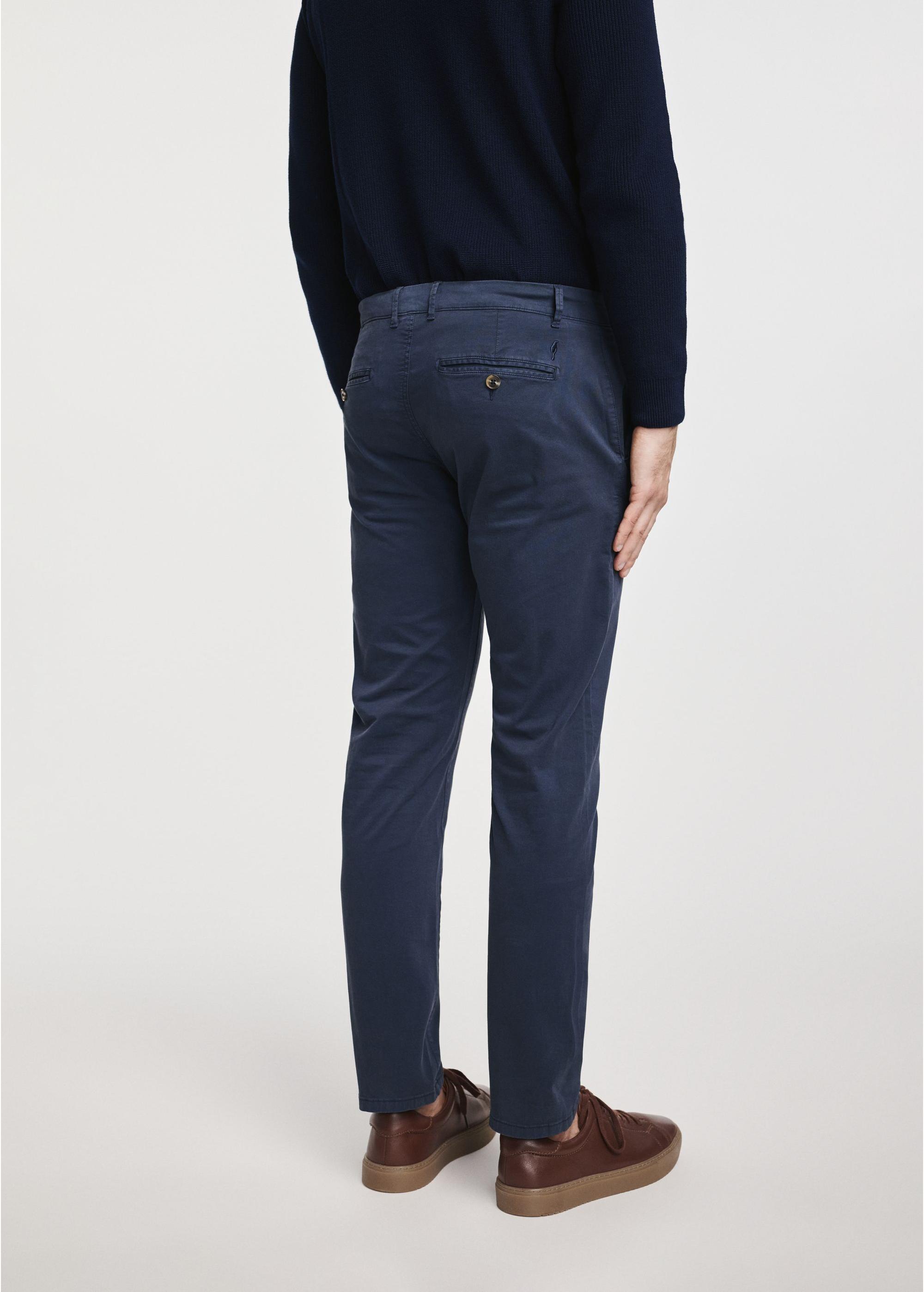 Granatowe spodnie męskie SPOMT-0103-68(Z24) | OCHNIK