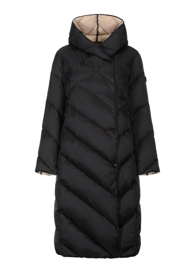 Długa kurtka damska z kapturem KURDT-0482-99(Z23) | OCHNIK