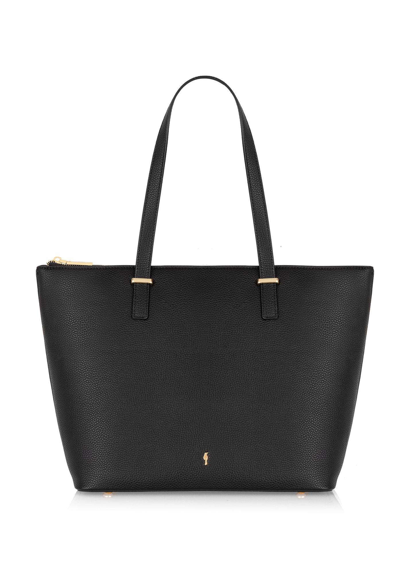 Czarna torebka shopper damska TOREC-0953A-99(Z25) | OCHNIK